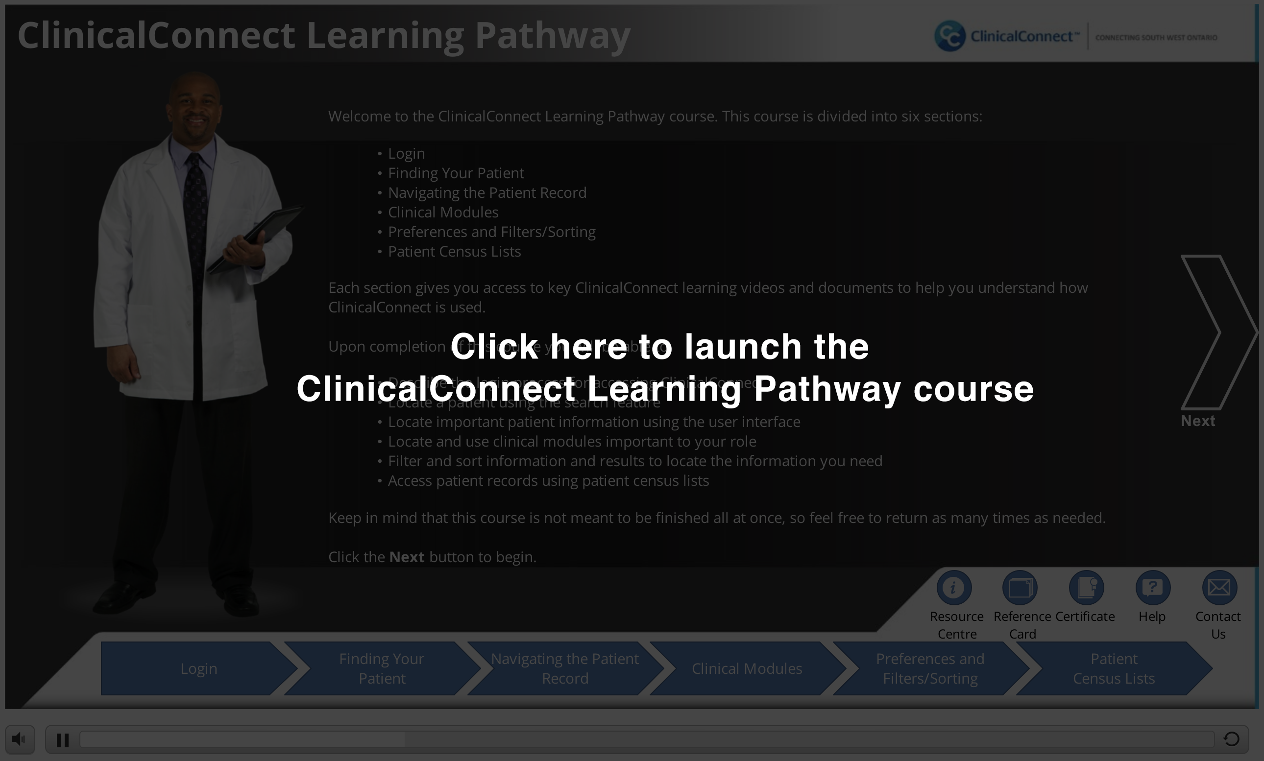 ClinicalConnect Learning Pathway | ClinicalConnect